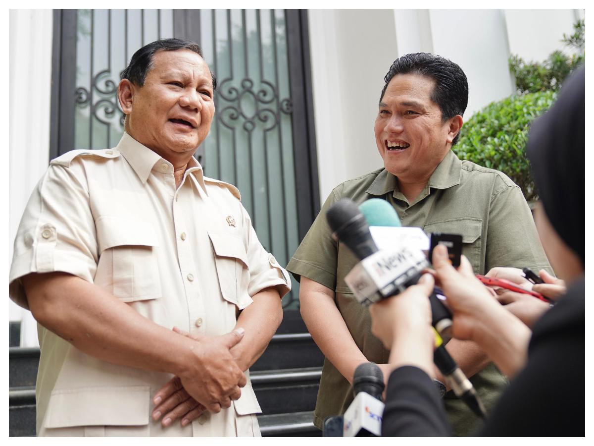 Didatangi Prabowo, Dasco Ungkap Erick Thohir Sudah Legowo Tidak Jadi ...