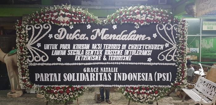 PSI Kirim Karangan Bunga Duka Cita ke Kedubes Selandia Baru ...