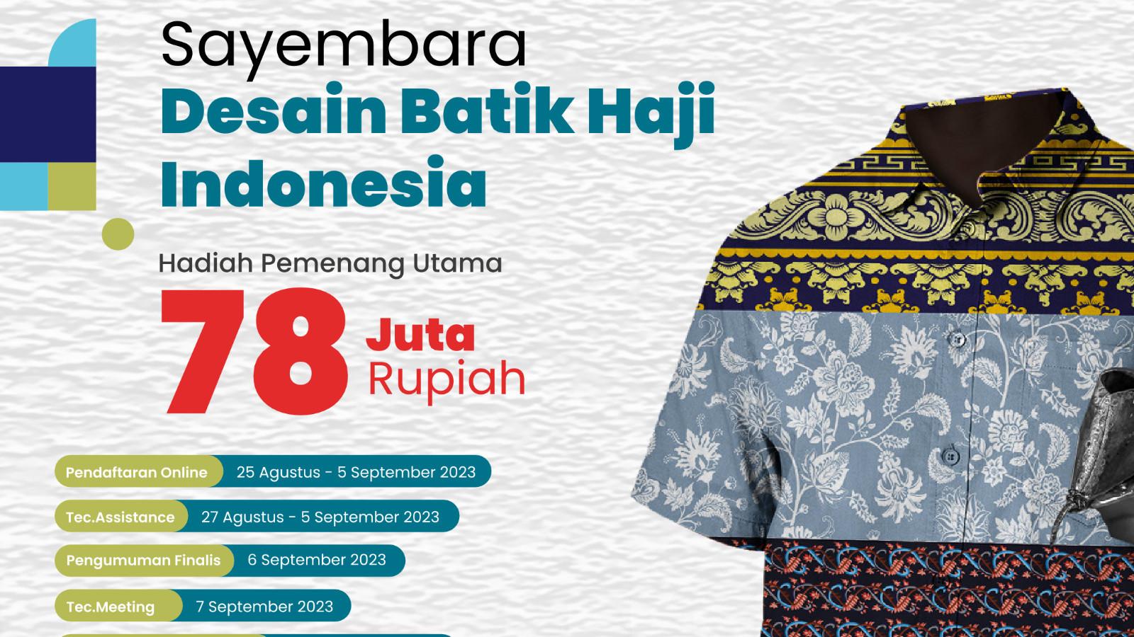 Cara Daftar Sayembara Desain Batik Haji Indonesia, Hadiah Utama Rp78 ...
