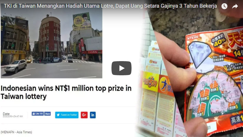 TKI di Taiwan Menangkan Lotre, Dapat Uang Setara Gajinya 3 Tahun ...