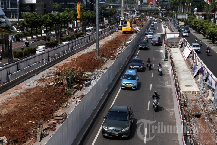 Proyek Pembangunan LRT di Kuningan, Foto 3 #1711717 - TribunNews.com