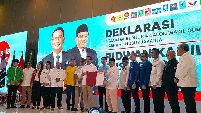 BREAKING NEWS 12 Partai KIM Plus Resmi Usung Ridwan Kamil-Suswono di Pilkada Jakarta ...