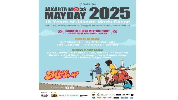 Jakarta Mods Mayday 2025 Hadirkan Vespa Klasik, Musik Indie dan Reggae ...