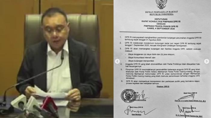 Pimpinan DPR RI Kabulkan 6 dari 17+8 Tuntutan Rakyat, Ini Isi Surat Lengkapnya - Wartakotalive.com