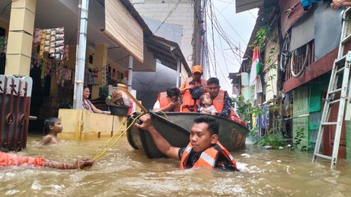 Hujan Deras Semalaman, 46 RT dan 4 Ruas Jalan di Jakarta Terendam Banjir, Ini Daftarnya ...