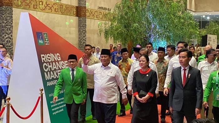 Prabowo-Gibran Hadiri Harlah ke-27 PKB, Datang Didampingi Puan Maharani dan Cak Imin ...