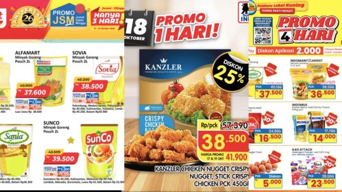 Promo JSM Indomaret, Alfamart, Superindo 18 Oktober Diskon Minyak ...