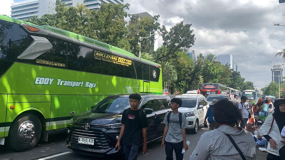 Medan Merdeka Selatan Hingga Ridwan Rais Macet, Ini Pengalihan Lalin Saat HUT ke-79 Bhayangkara ...