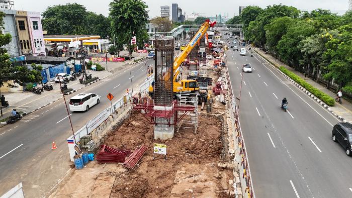 Progres Proyek Pembangunan LRT Jakarta Fase 1B Rute Velodrome – Manggarai Cetak Deviasi Positif ...