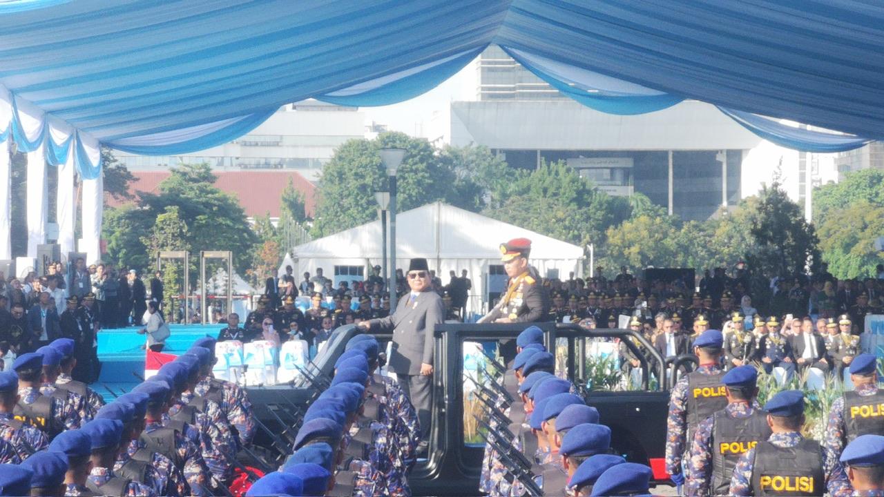Prabowo jadi Inspektur Upacara HUT Ke-79 Bhayangkara: Polisi Sekarang Turun ke Rakyat ...