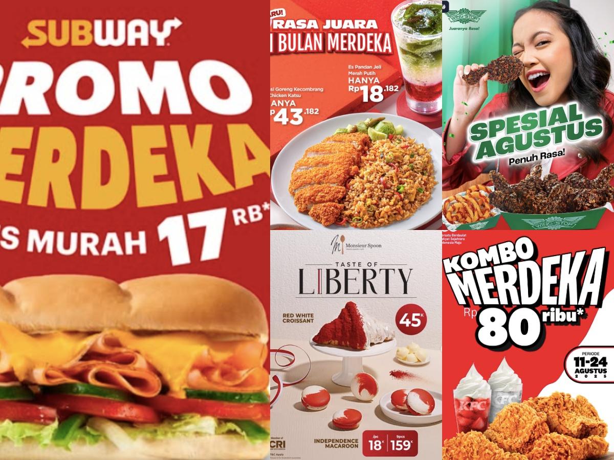 Promo HUT RI Diskon hingga Gratisan: Holland Bakery, Sushi, Bakmi GM ...