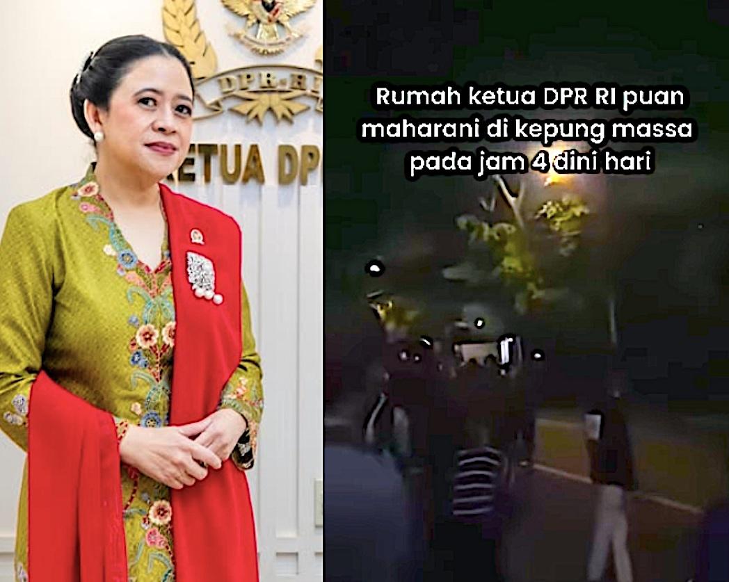 Rumah Ketua DPR Puan Maharani Ikut Digeruduk Massa, Diminta Keluar - Wartakotalive.com