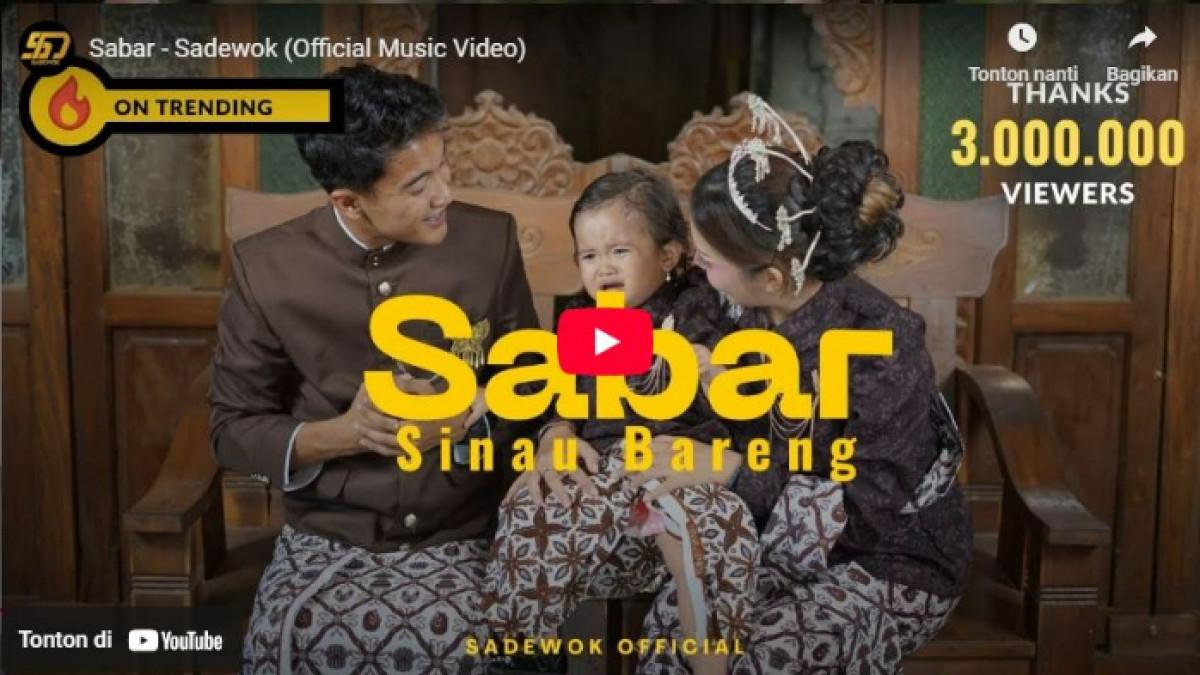 Chord Gitar Lagu Terbaru Sabar - Sadewok, Lirik: Duh Sayang Ngapuntene Saestu - Tribun Wow